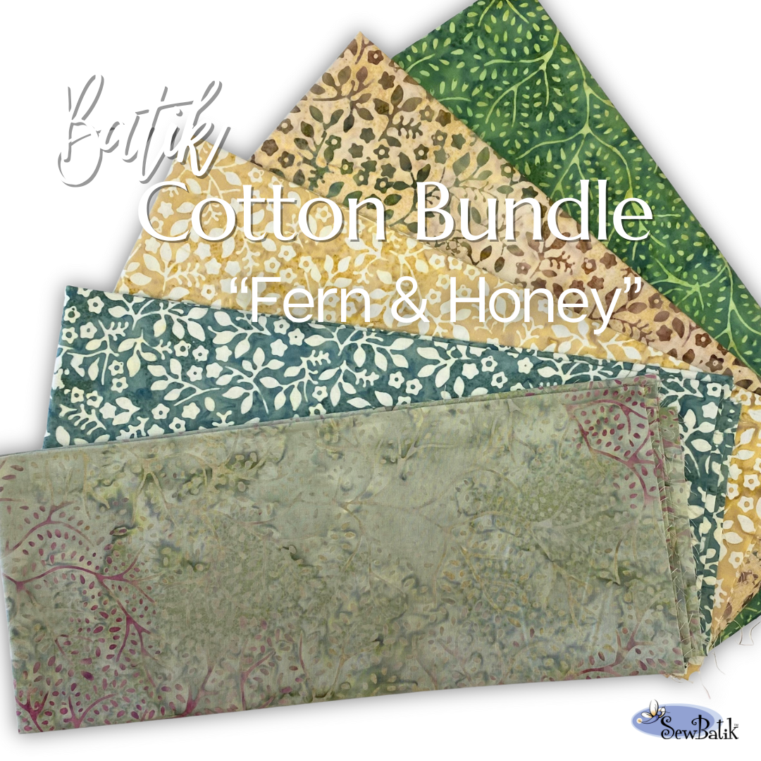Batik Cotton Bundle: Fern & Honey – SewBatik