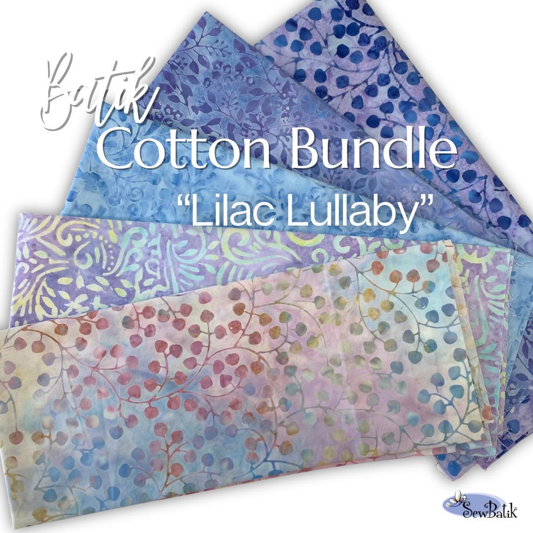 Batik Cotton Bundle: Lilac Lullaby – SewBatik