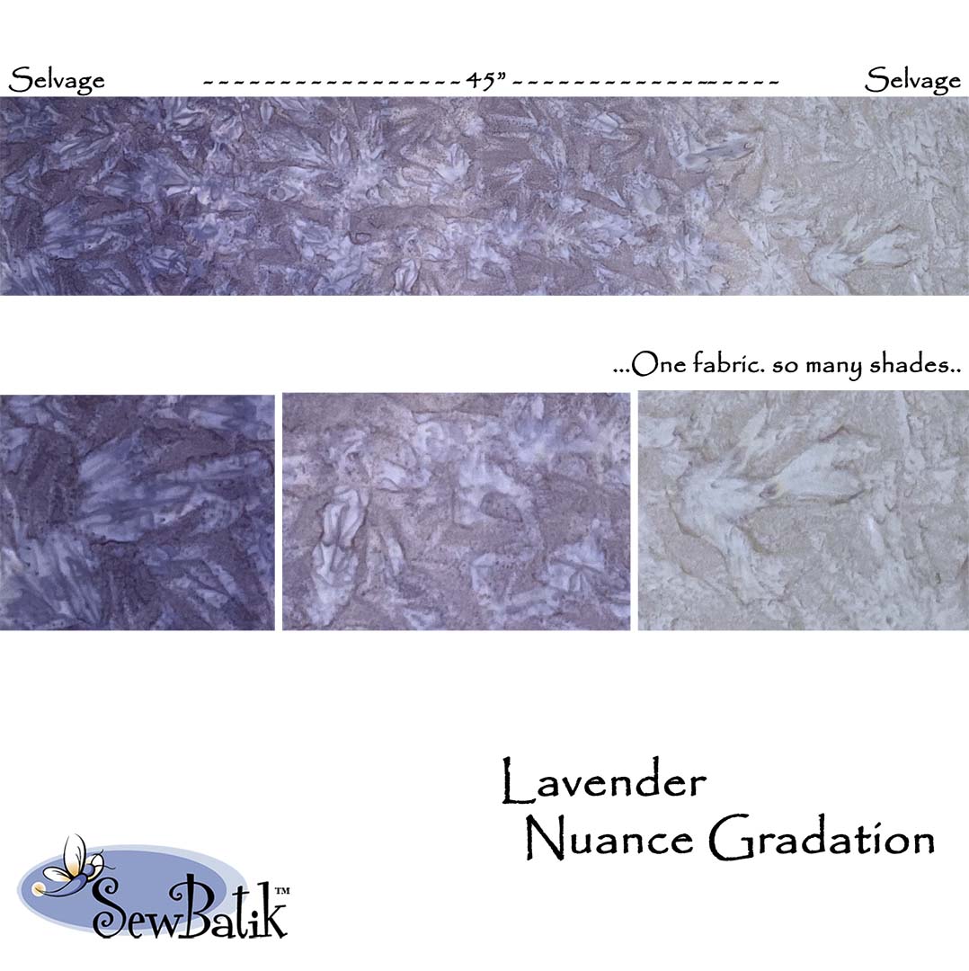 45" Cotton Nuance - Lavender – SewBatik