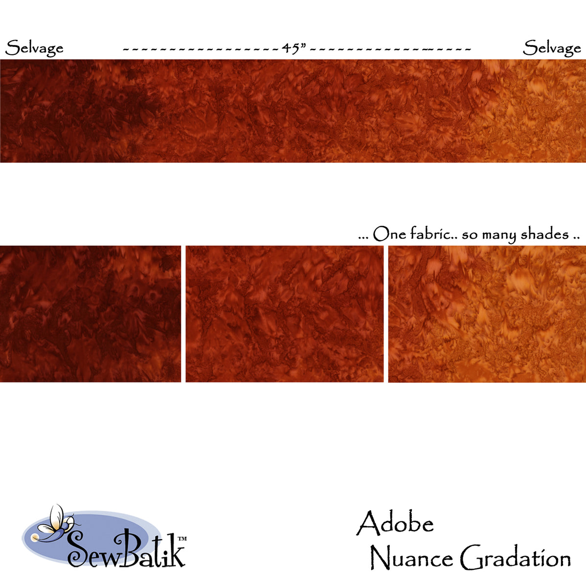 45" Cotton Nuance - Adobe – SewBatik