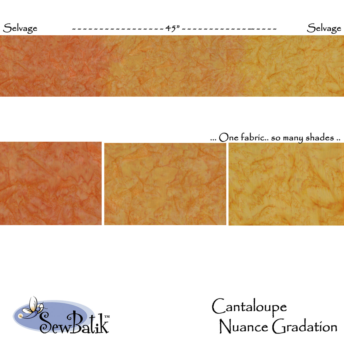 45" Cotton Nuance - Cantaloupe – SewBatik