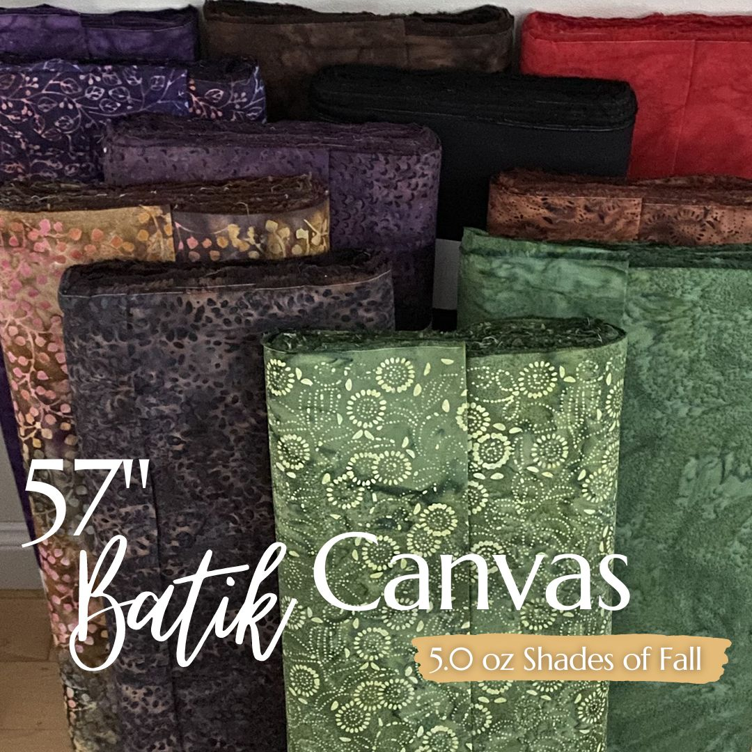 57" Batik Canvas (5.0 oz) - Shades of Fall – SewBatik