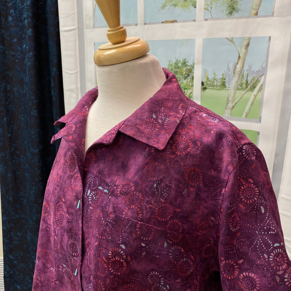 Garment Kit - Fran Pajama Top - Batik Linen – SewBatik