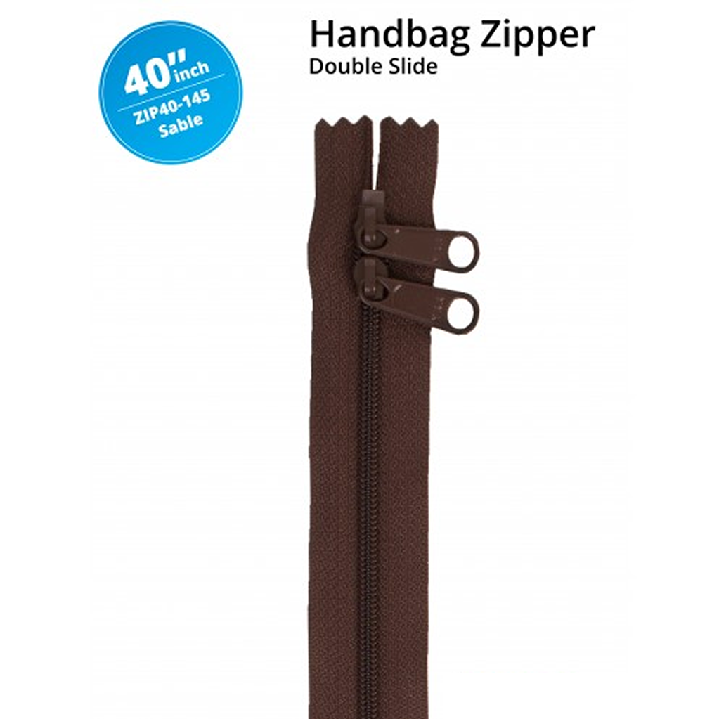 40" wide Handbag Zipper - Sable – SewBatik