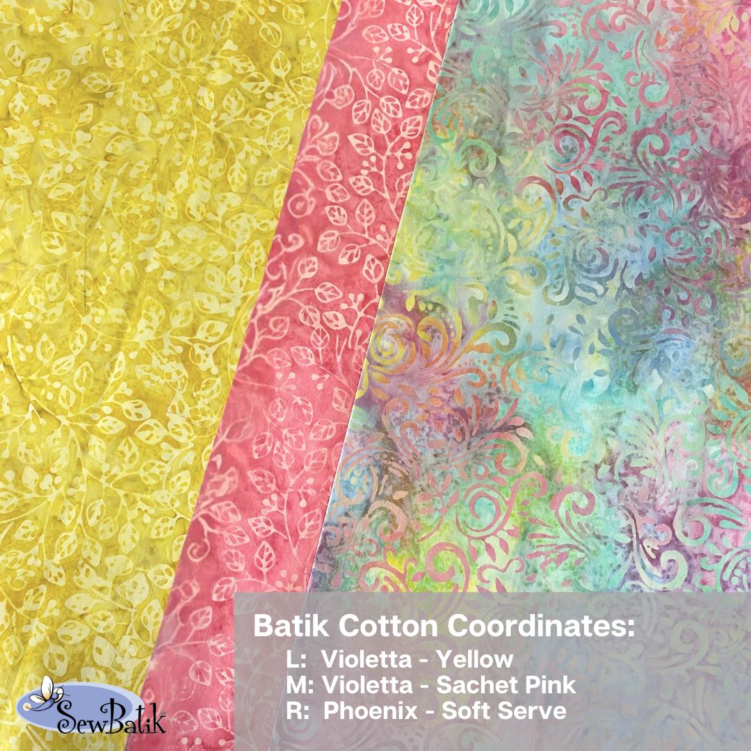 45" Batik Cotton Coordinates (3) - Soft Serve – SewBatik