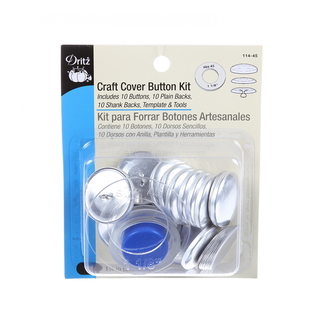 Buttons to Cover - Size 45 (1 1/8") - 10 Pack Kit – SewBatik