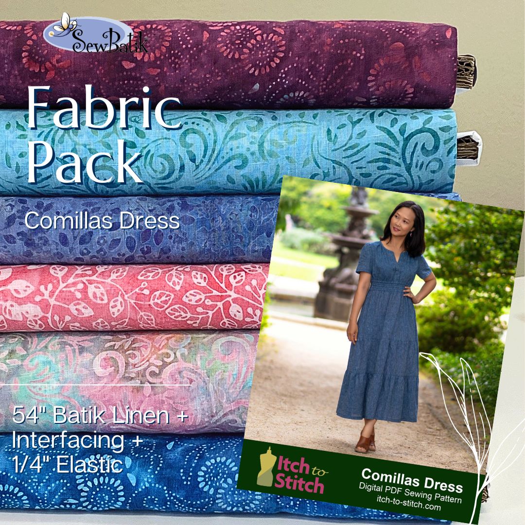 Fabric Pack: Comillas Dress by Itch To Stitch - Linen – SewBatik