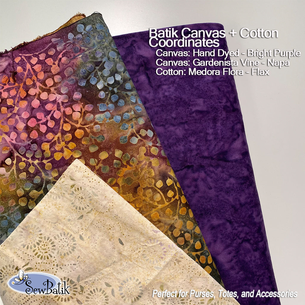 Batik Canvas (2) + (1) Cotton Coordinate - Napa – SewBatik