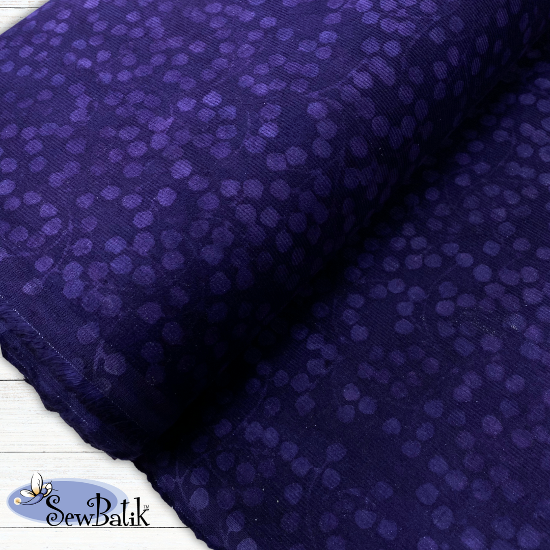 57" Batik Corduroy - Gardenista Vine - Bright Violet – SewBatik