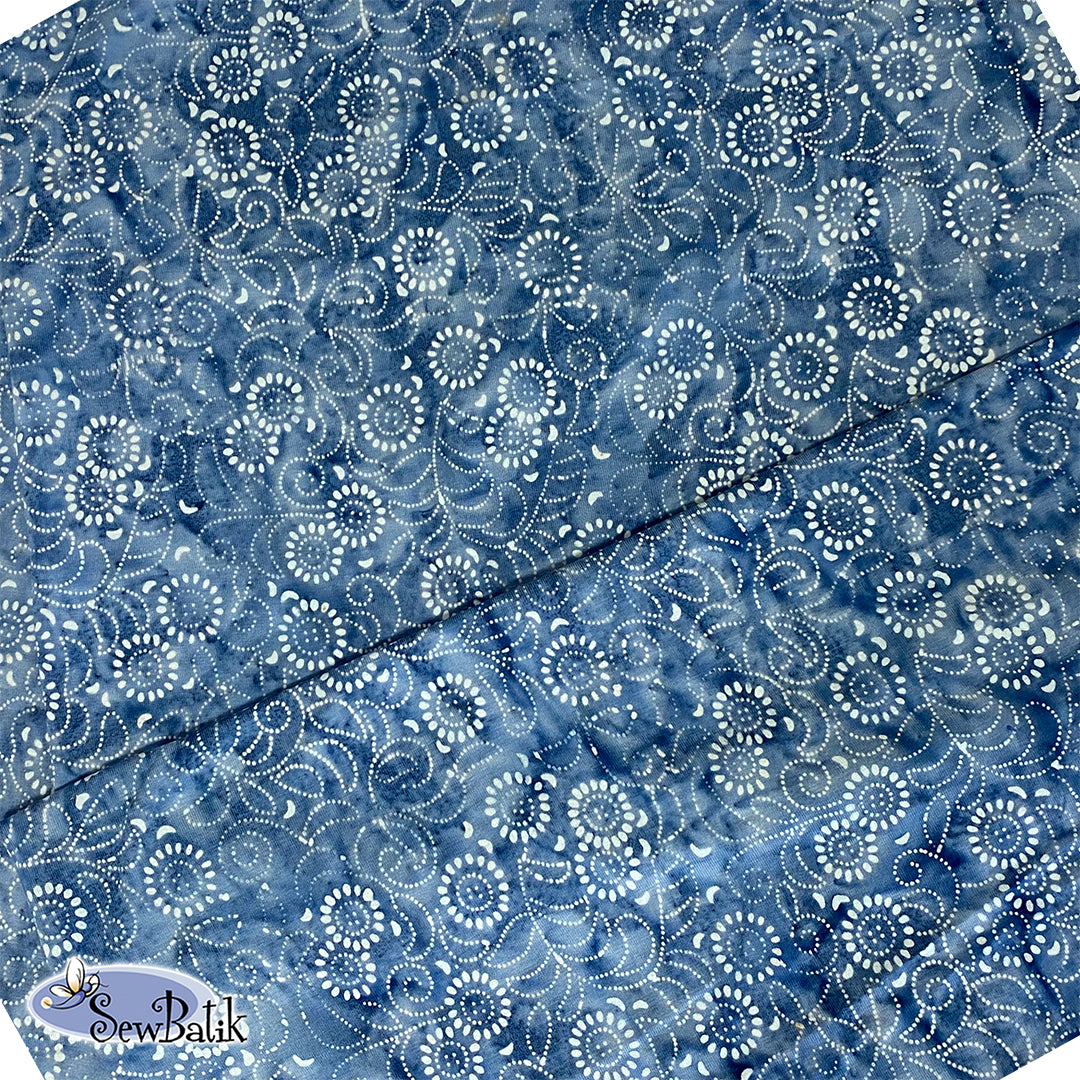 69" Cotton Jersey Knit - Medora Flora - Azure – SewBatik