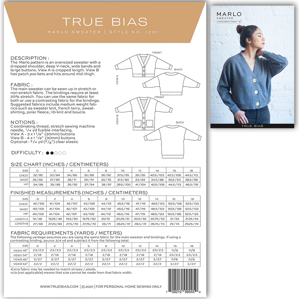 Garment Kit - Marlo Sweater (Long Version) – SewBatik