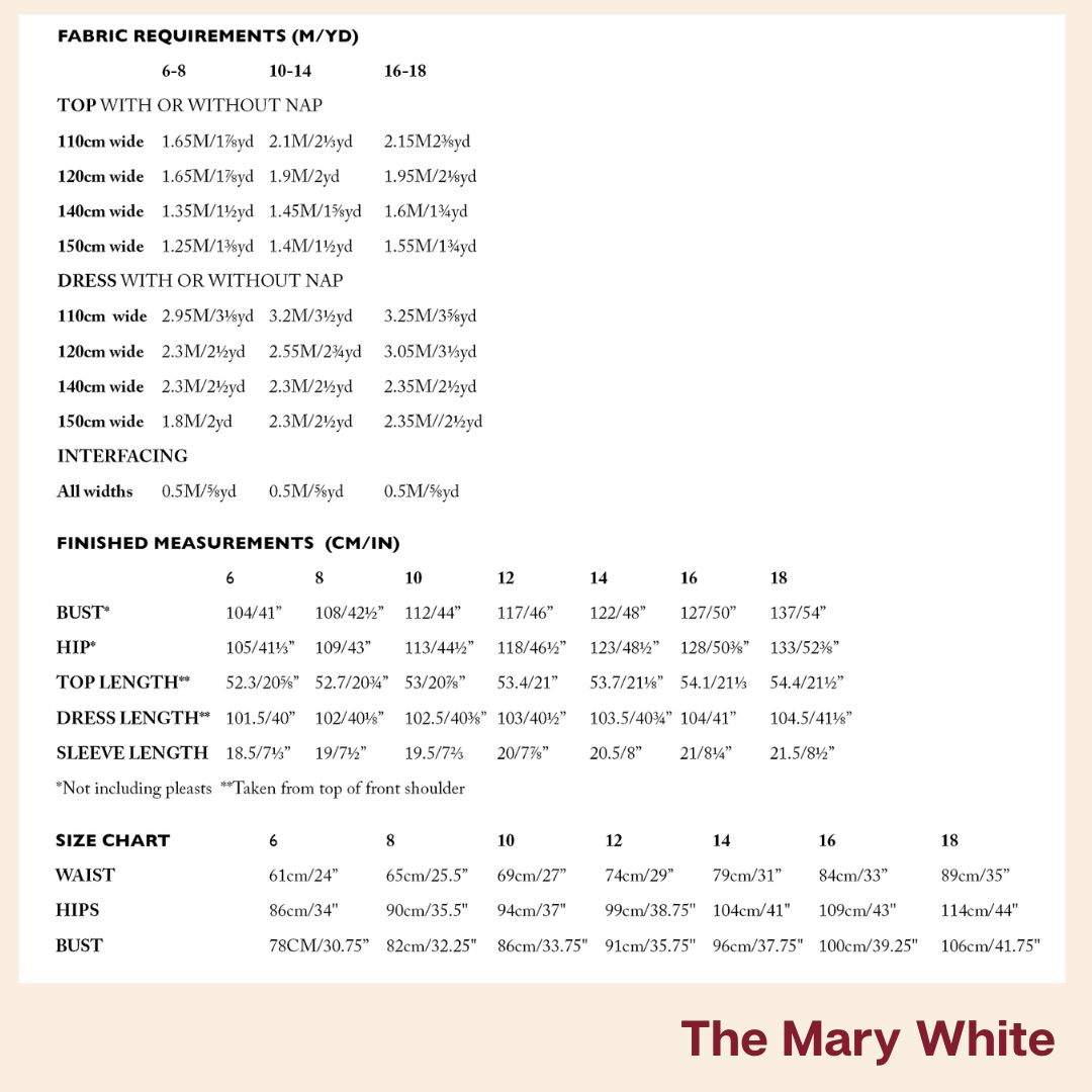 Pattern: Merchant & Mills - The Mary White – SewBatik