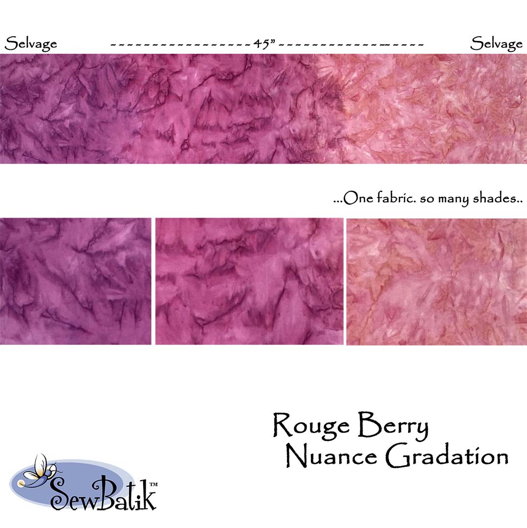45" Cotton Nuance - Rouge Berry – SewBatik
