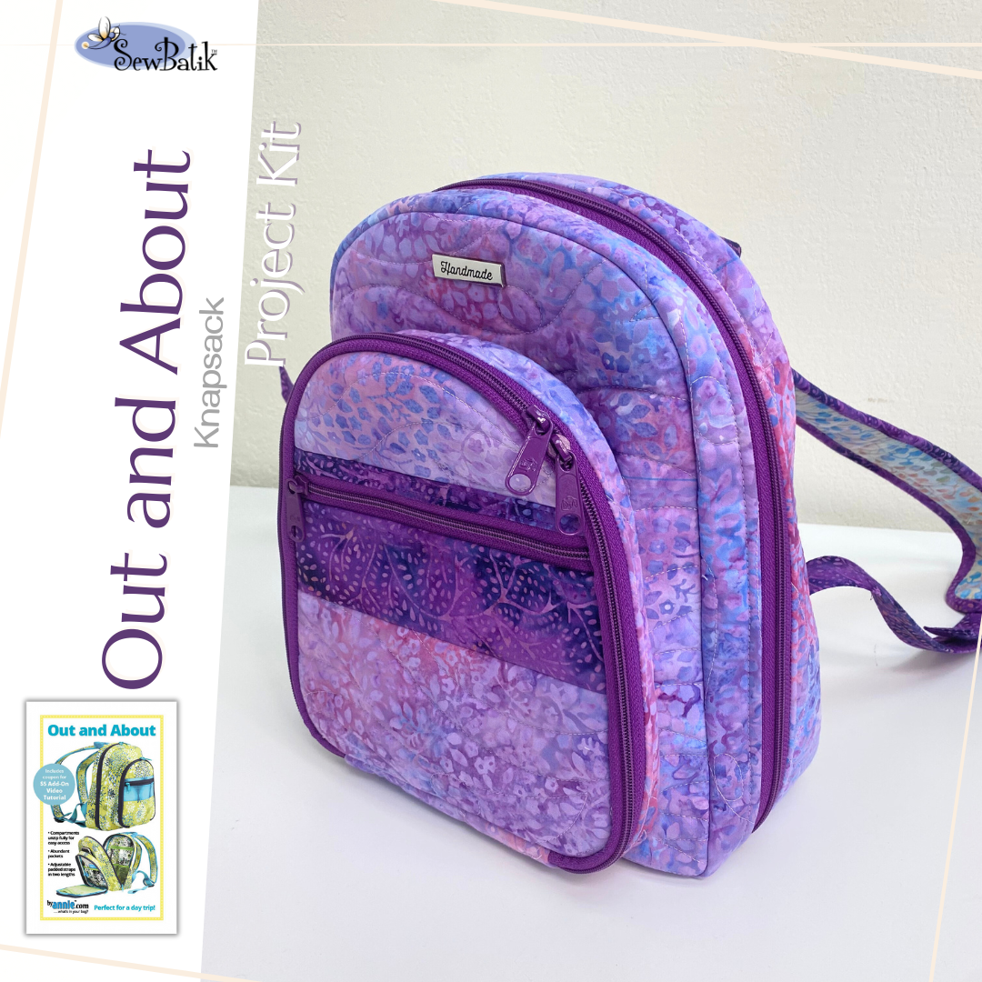 Out and About Knapsack Project Kit - Cotton – SewBatik
