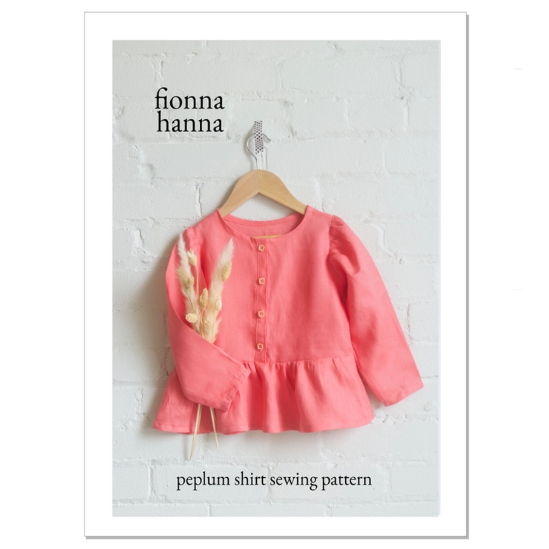 Pattern: Peplum Shirt Sewing Pattern, Fionna Hanna – SewBatik
