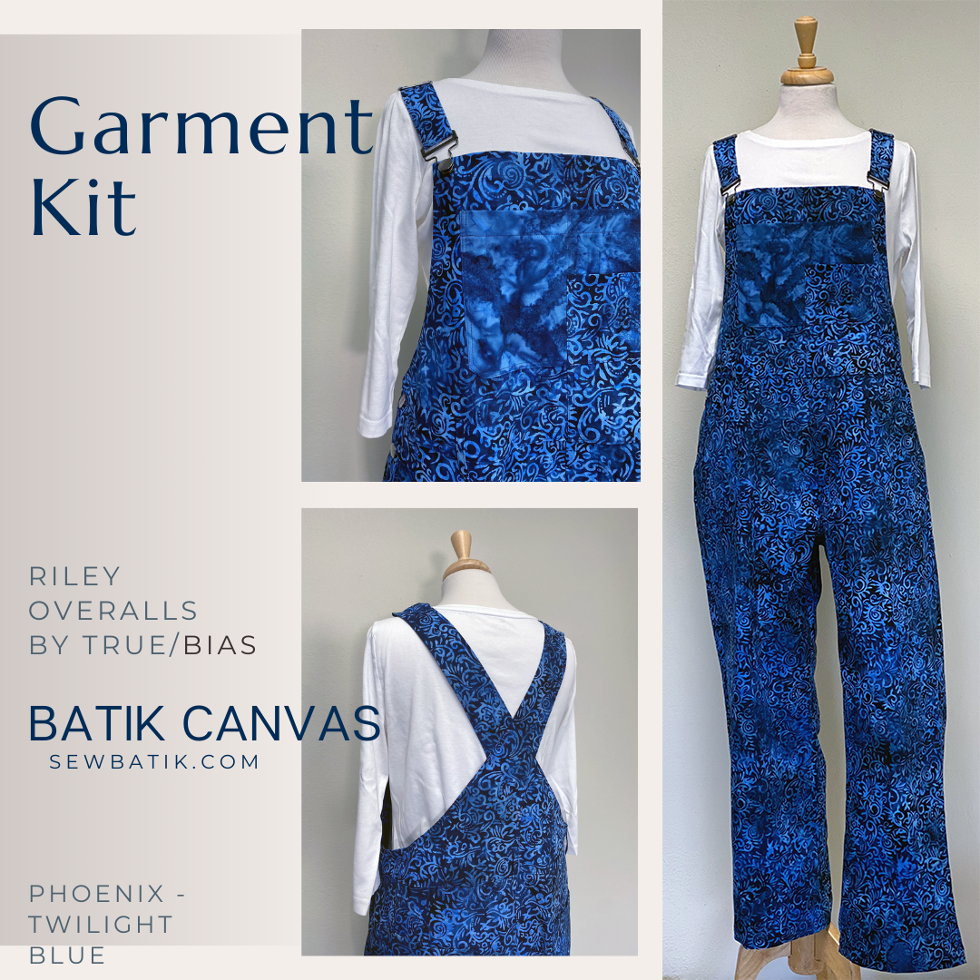 Garment Kit - Riley Overalls and Batik Canvas – SewBatik
