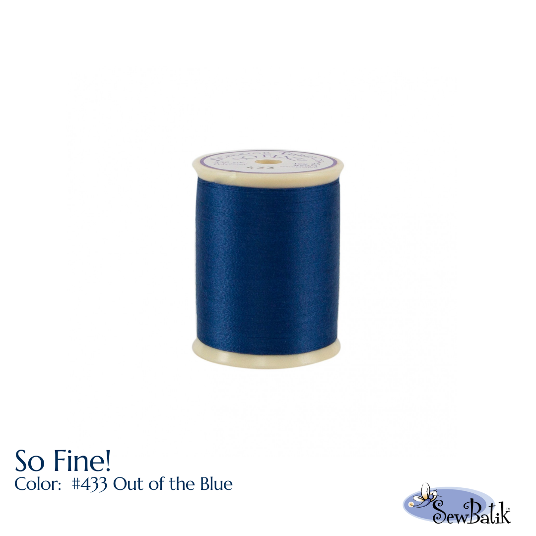 Superior Thread - So Fine! - #433 Out of the Blue – SewBatik
