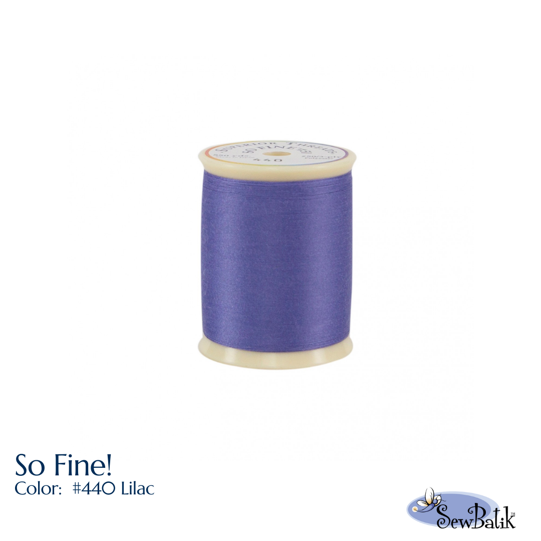 Superior Thread - So Fine! - #440 Lilac – SewBatik
