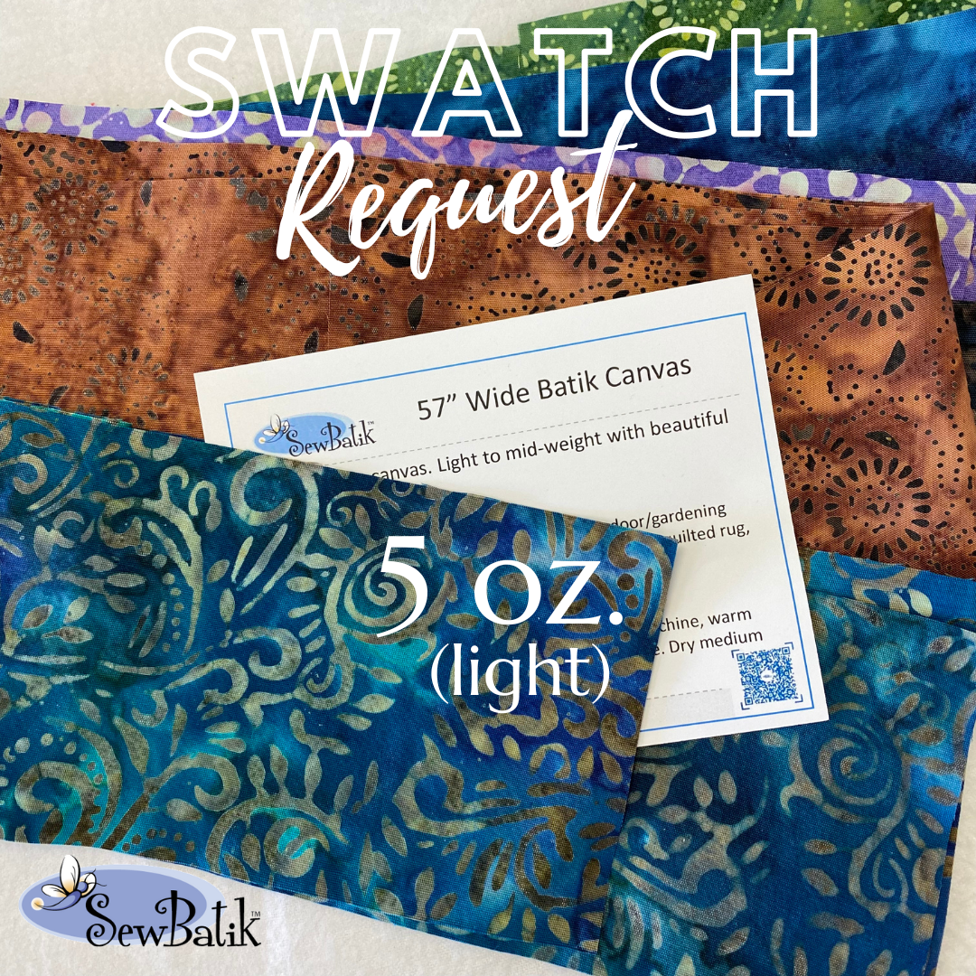 Swatch - 57" Batik Canvas - 5.0 OZ – SewBatik