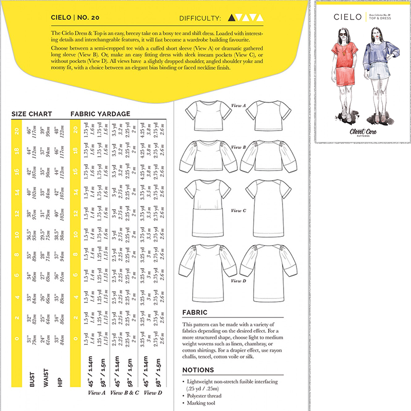 Garment Kit - Cielo Top - Batik Rayon – SewBatik