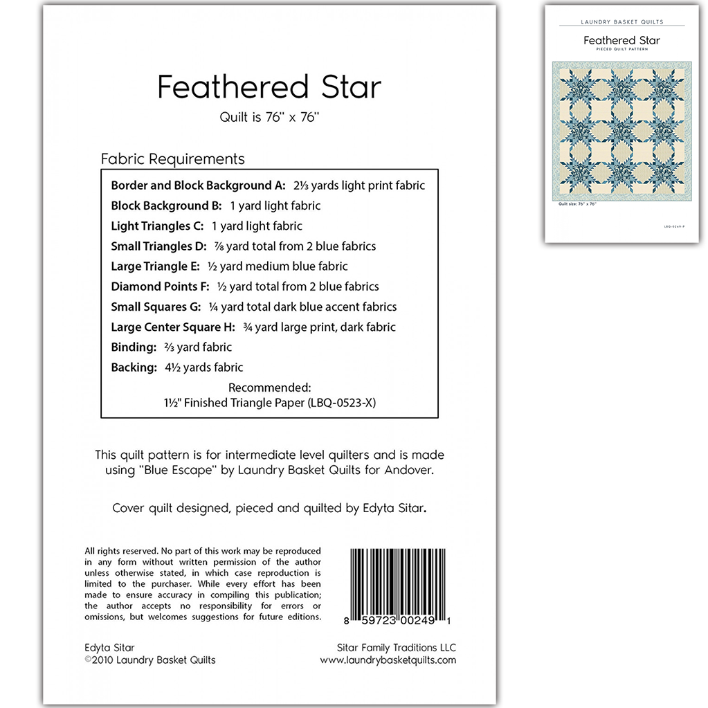 Feathered Star Quilt – SewBatik
