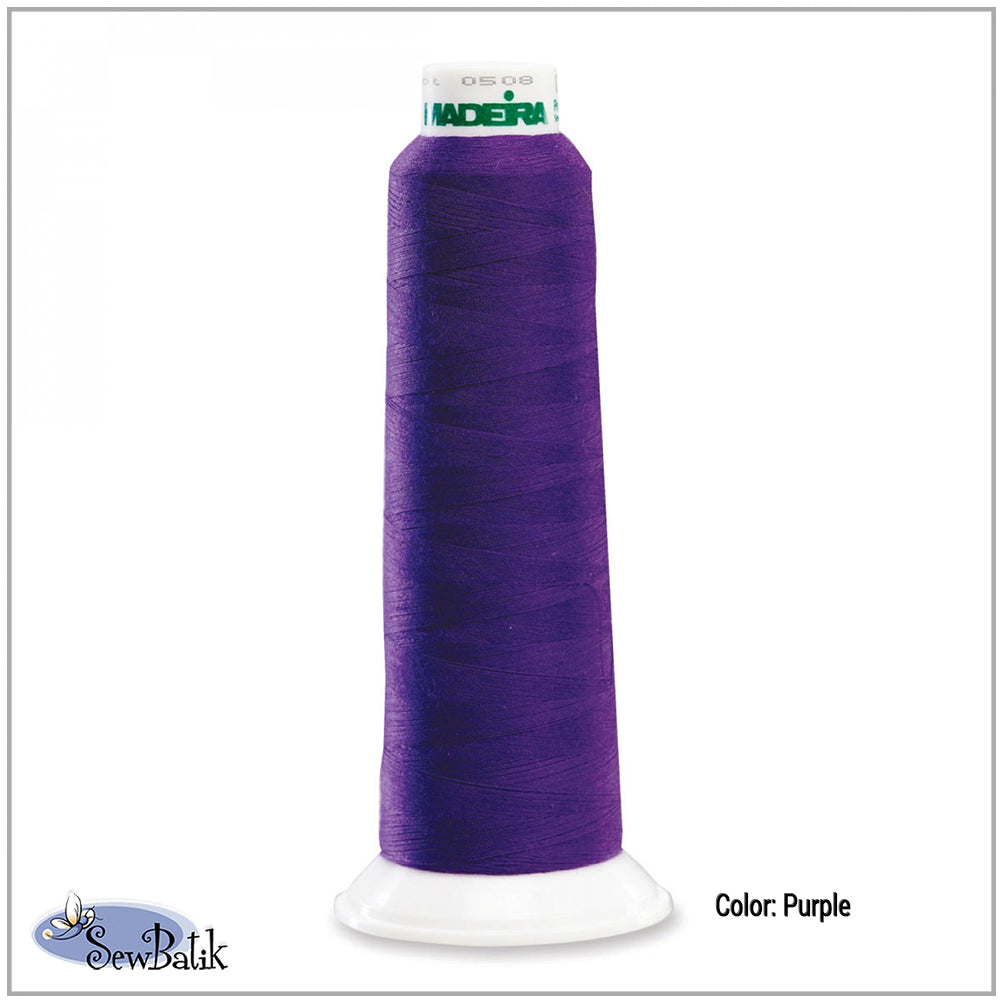 Madeira AeroLock Polyester Premium Serger Thread - Purple – SewBatik