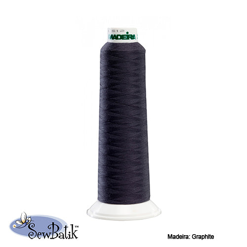 Madeira AeroLock Polyester Premium Serger Thread - Graphite – SewBatik