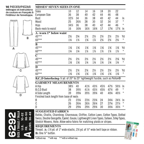Pattern: New Look 6292 – SewBatik