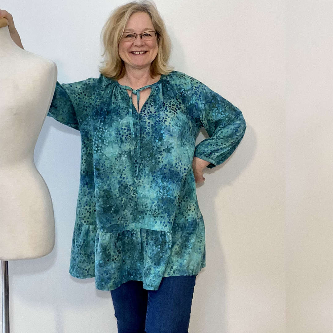 Garment Kit - Roscoe Blouse & Dress - Batik Rayon – SewBatik