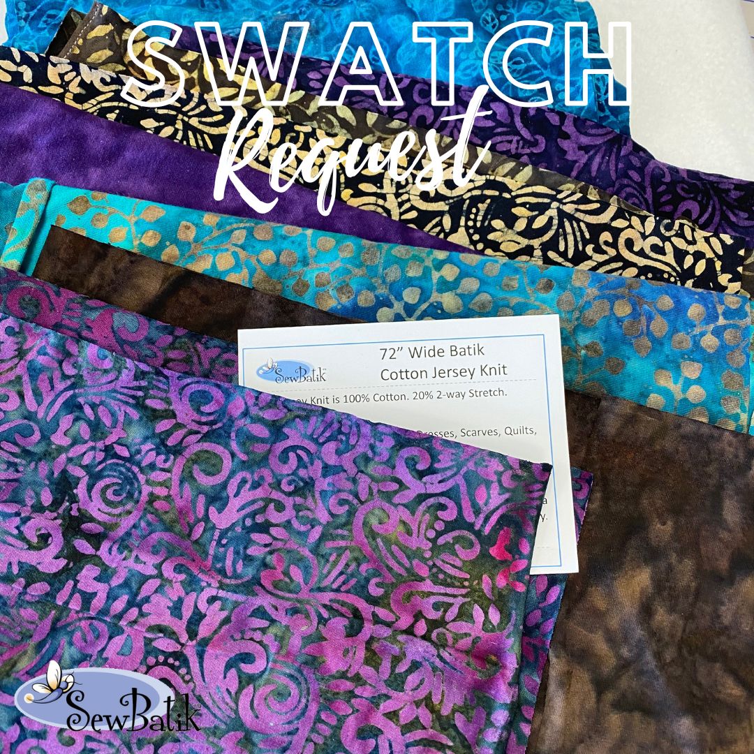 Swatch - 69" Batik Cotton Jersey Knit – SewBatik
