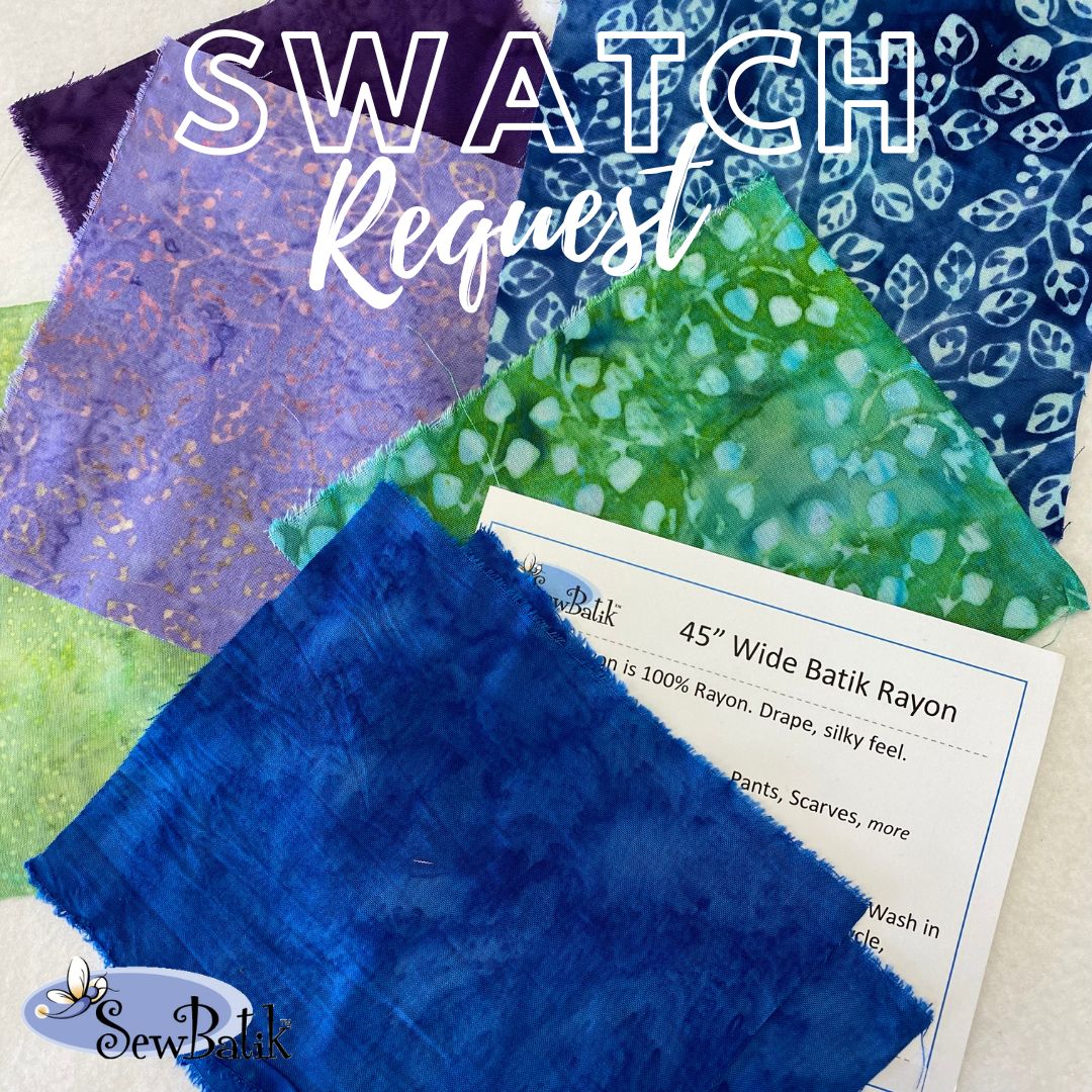 Swatch - 45" Batik Rayon – SewBatik