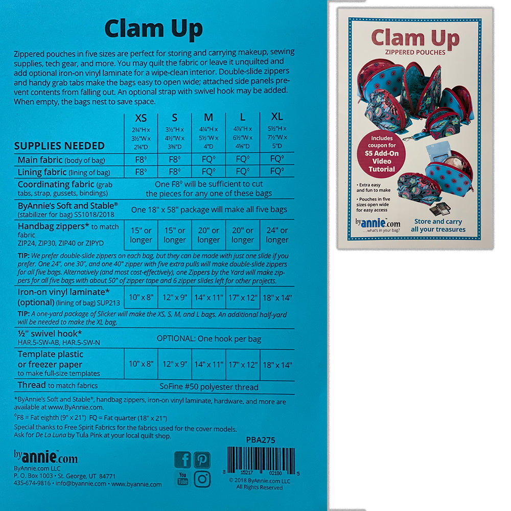 Clam Up Project Kit – SewBatik